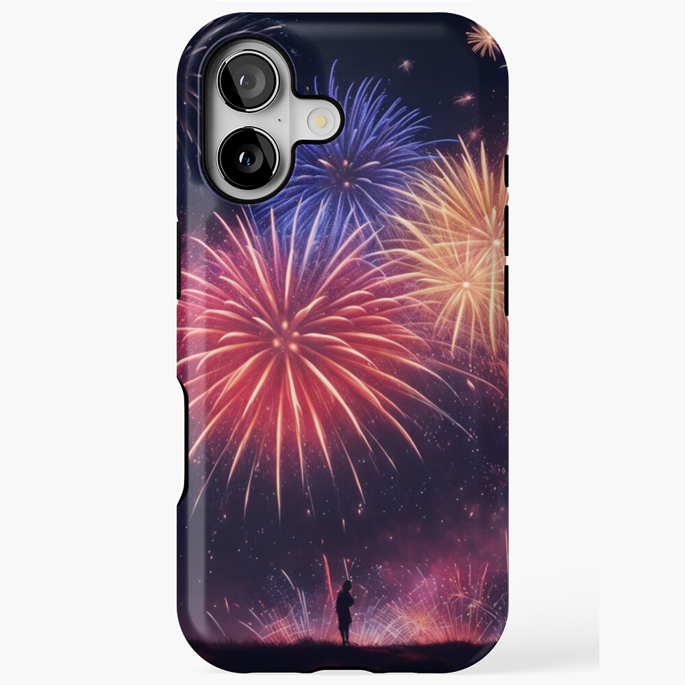 Big City Fireworks New Year Art Phone Case 17 16 15 14 13 12 11 Pro Max ...
