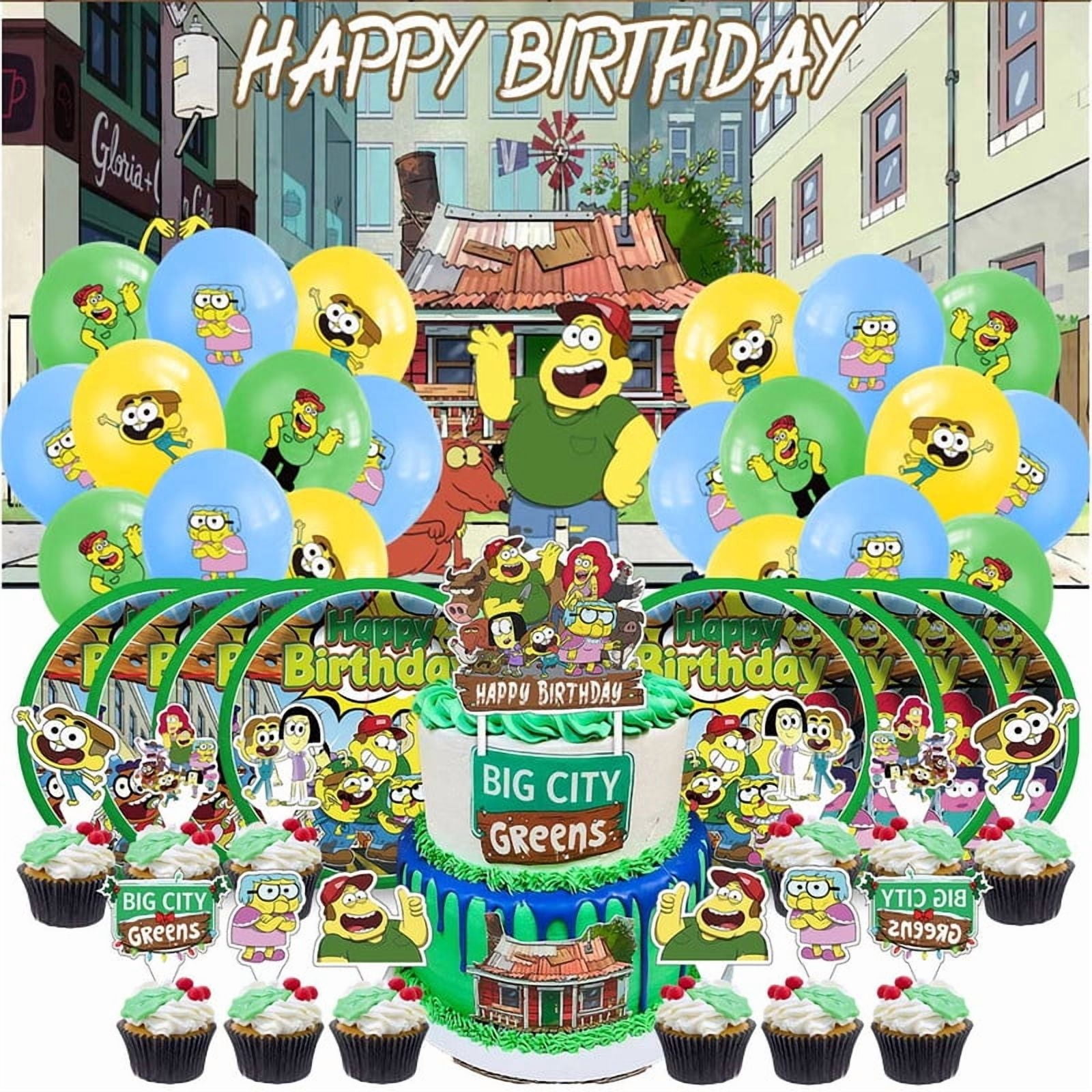 Big City Greens Birthday Party Supplies Balloons Plates Decoration Cake ...