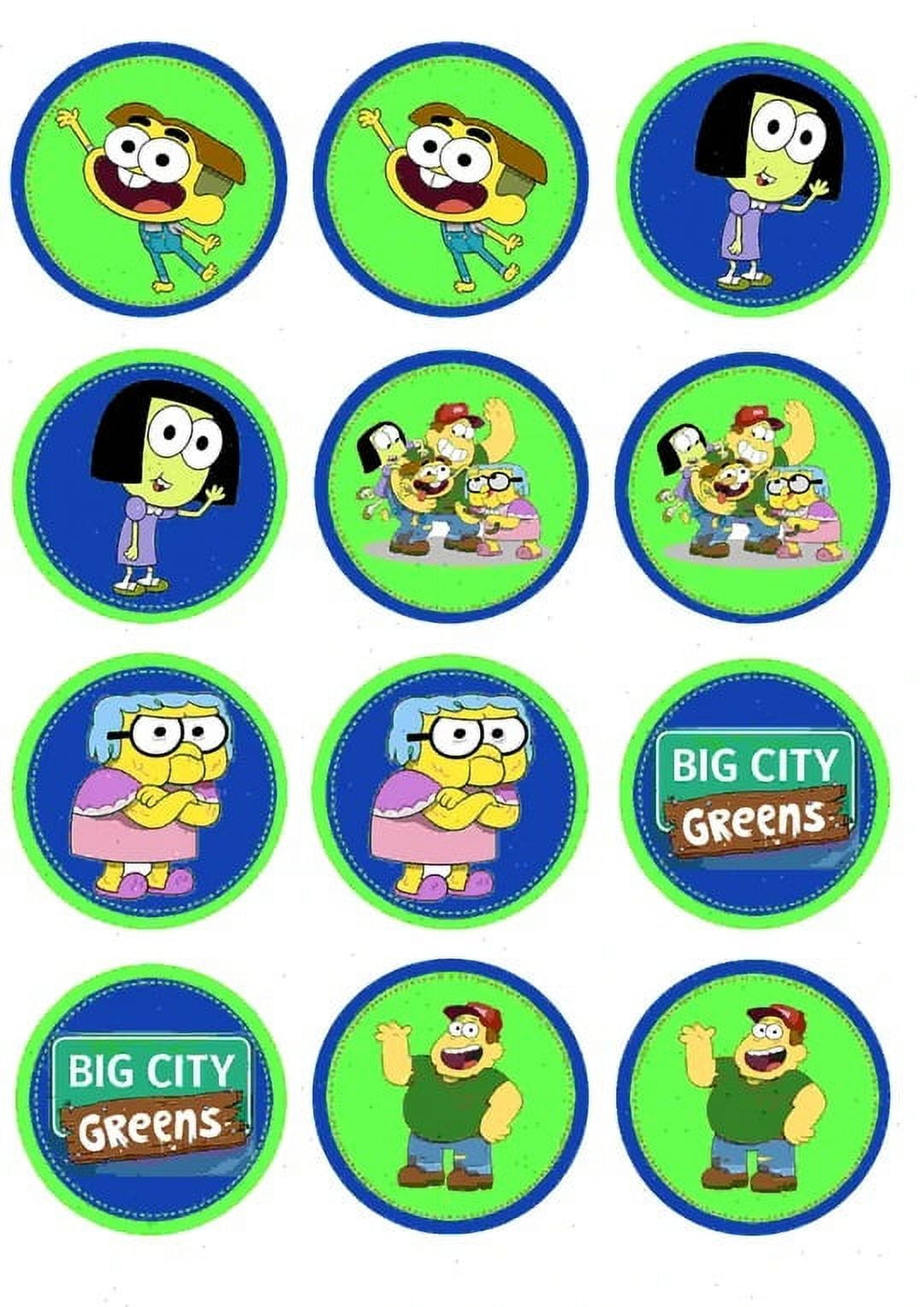 Big City Greens Birthday Decorations: Edible Cupcake Toppers - Cricket ...