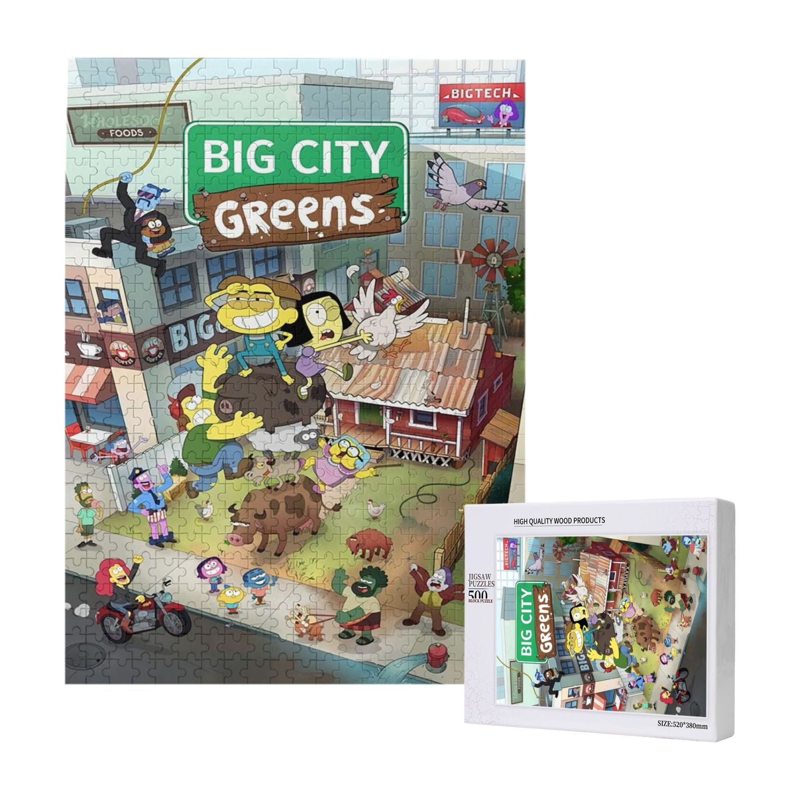 Big City Greens Jigsaw Puzzle Interactive Brain Teaser Board Game for ...