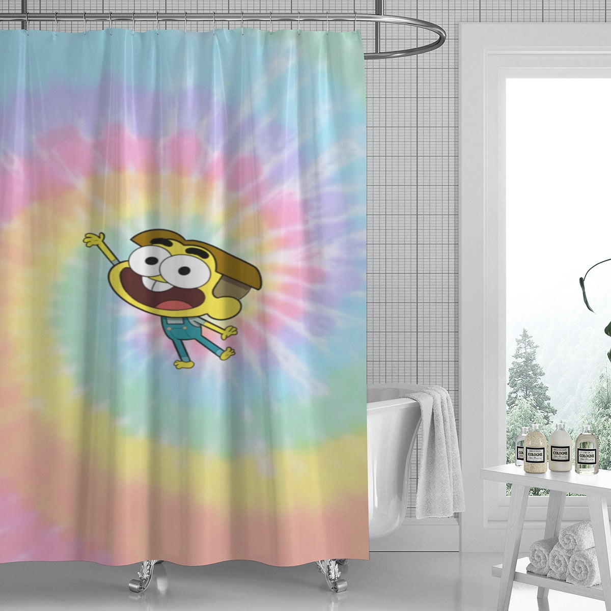 Big City Greens shower curtain comes with an iconic design, waterproof ...