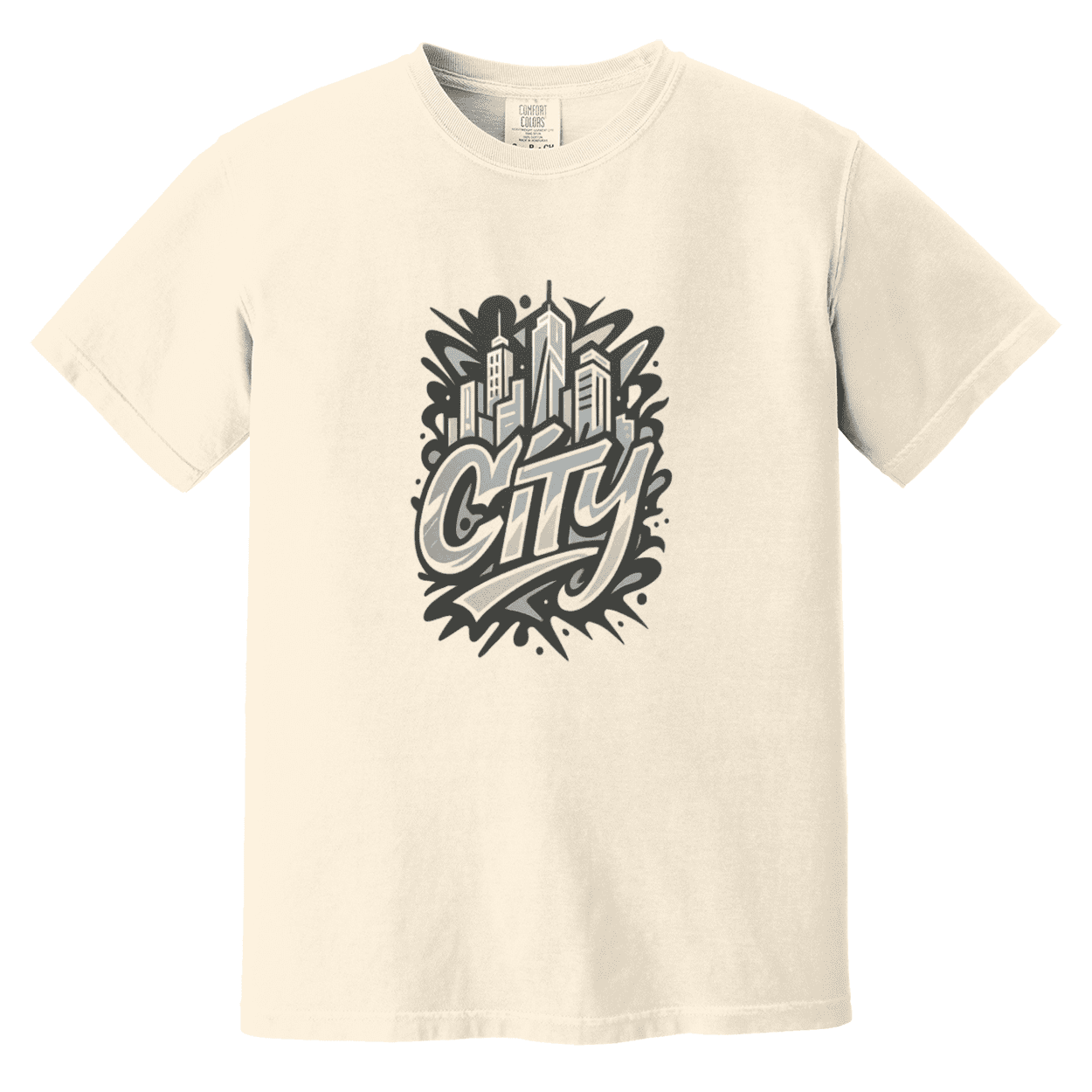 Big City Skyline Urban Retro Buildings Street Graphic Inspired Art ...