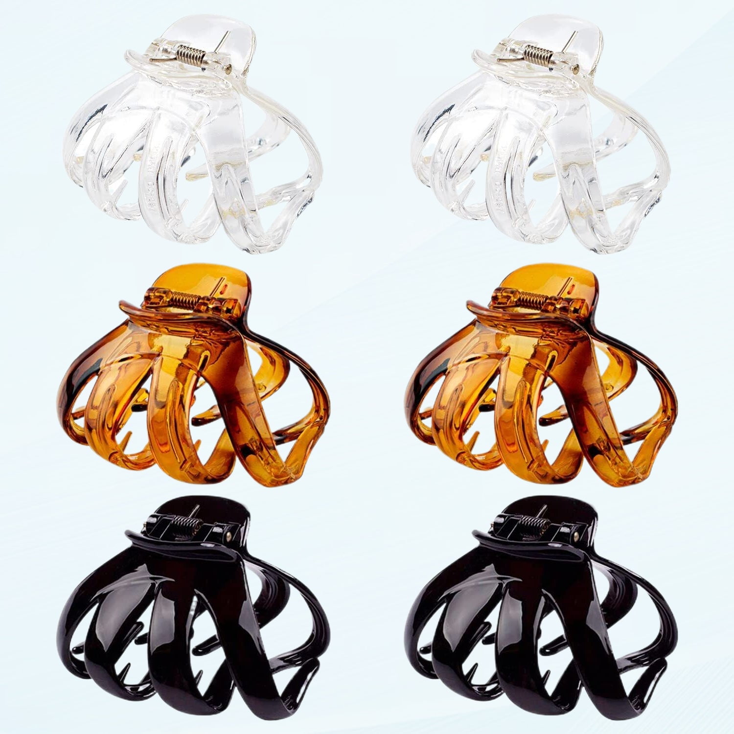 Large Claw Hair Clips for Thick Hair, Matte Octopus Hair Clips Large ...