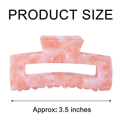 Big Claw Tortoise Banana Pink French Celluloid Leopard Print Clips for ...