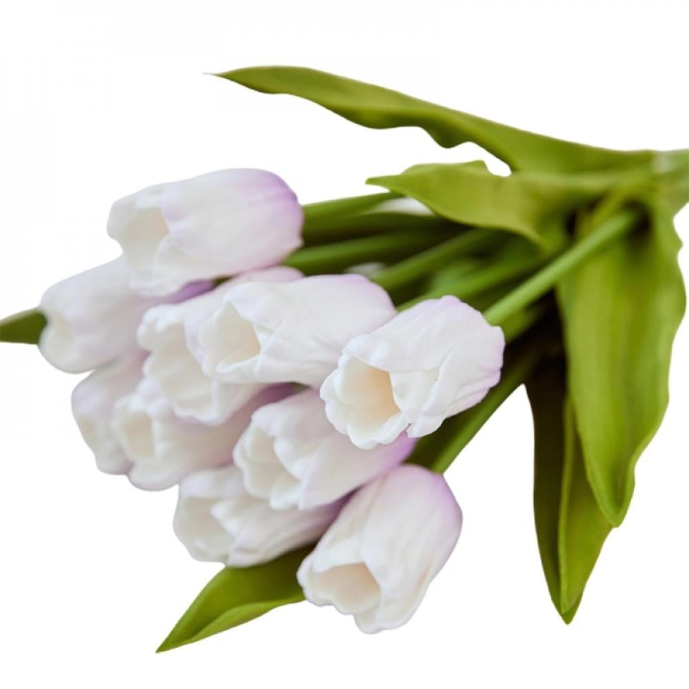 [Big Clear!]Tulips Artifical Flowers Real Touch Faux Tulip Stems for ...