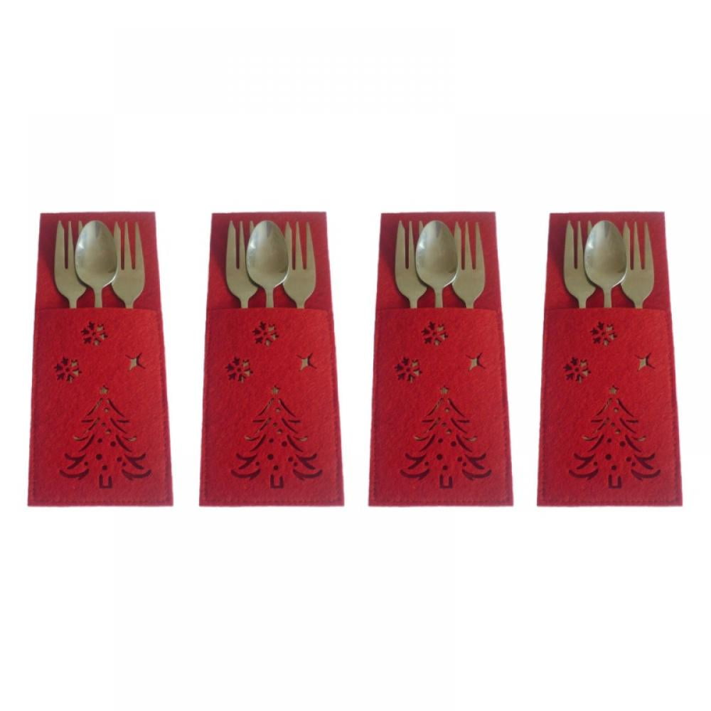Big Clearance! 4 Pack Cutlery Holder Pouch Bags, and Fork Silverware ...