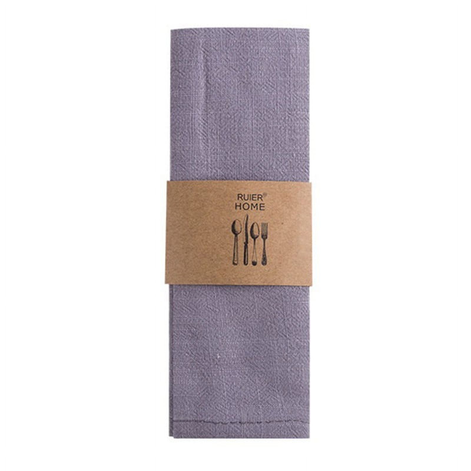 Big Clearance! Linen Double Hemstitch Dinner Napkins - Light Grey , 18 ...