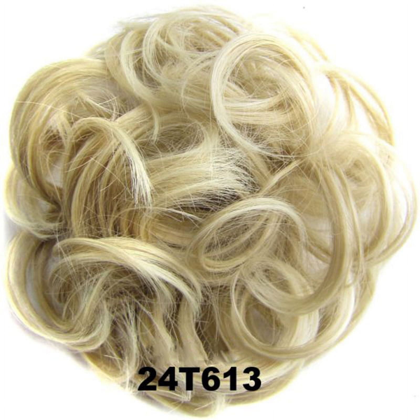 Scrunchy Bun Up Do Hair piece Hair Ribbon Ponytail Extensions Wavy ...