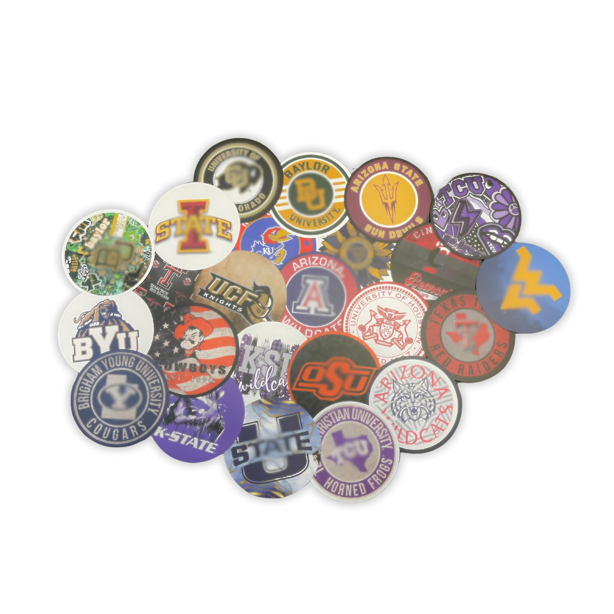 Big College Football Teams 3 Cardstock Freshie Rounds 24 pk Manly ...