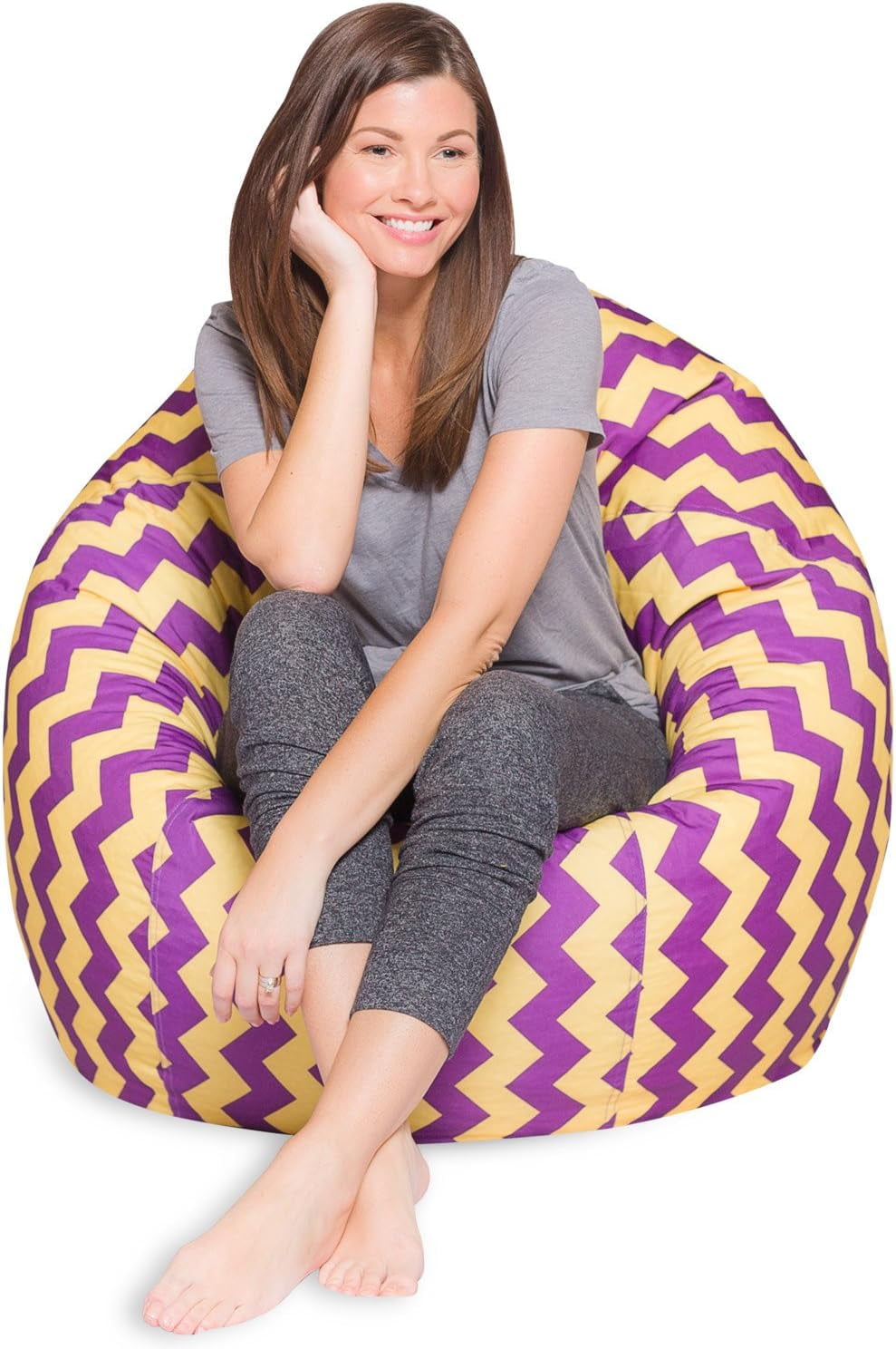 Big Comfy Bean Bag Chair: Large Beanbag Chairs with Removable Cover for ...