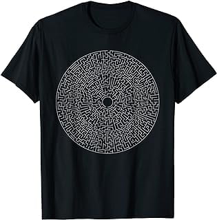 Big Complex Round Circle Maze T-Shirt - Walmart.com