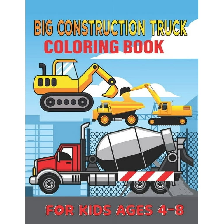 big trucks coloring book