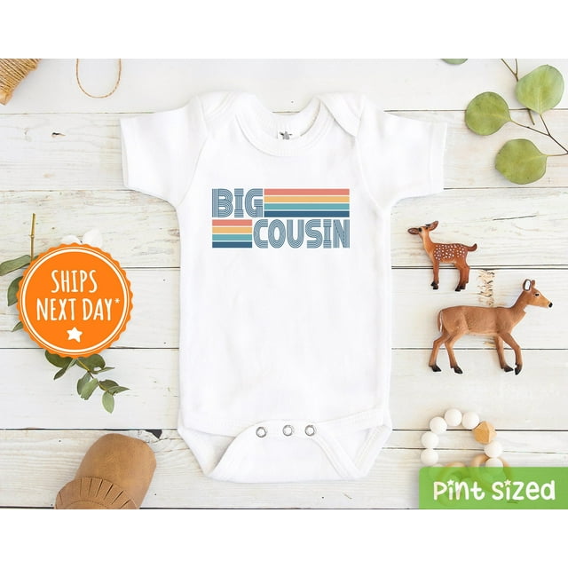 Big Cousin Baby Onesie, Retro Big Cousin Bodysuit, Cute Big Cousin Gift Cute Baby Onesie, BABY ...