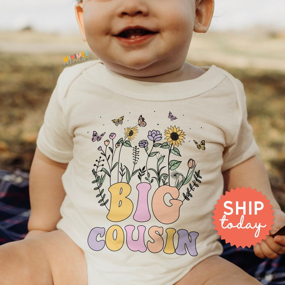 Big Cousin Baby Onesies, Promoted To Big Cousin Clothing, Cousin Trip ...
