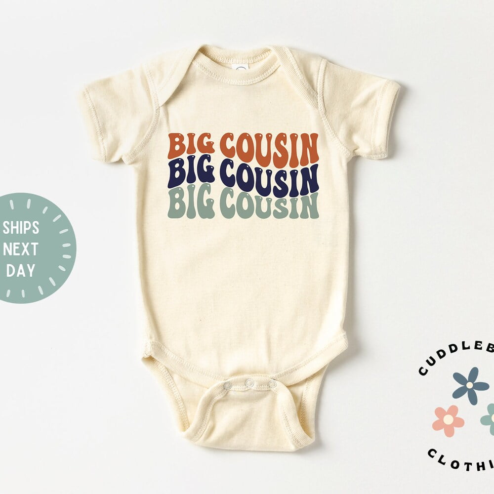 Big Cousin Onesies Bodysuit - Cute Big Cousin Bodysuit - Cousin Crew ...