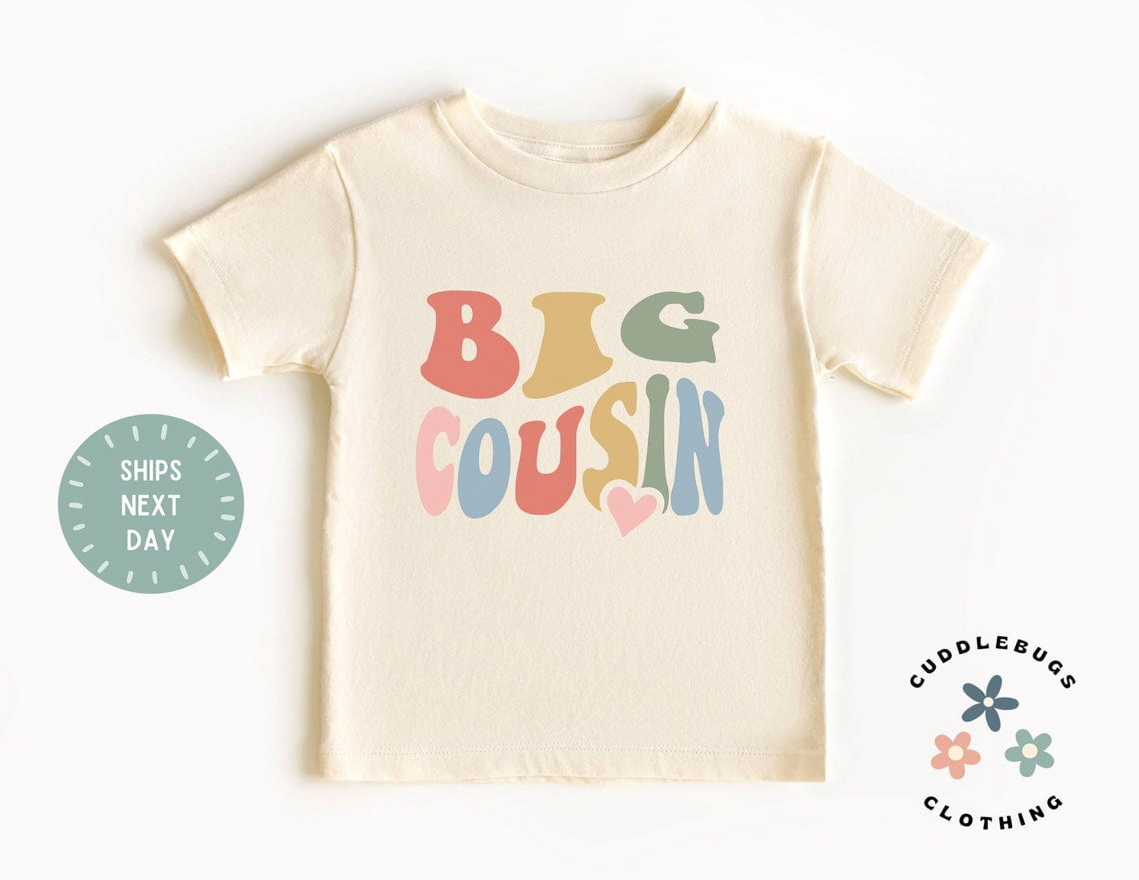 Big Cousin Shirt - Cute Big Cousin Kids Tee - Cousin Crew - Matching ...
