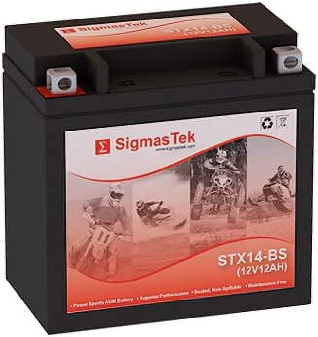 Big Crank ETX14 Motorcycle Battery (Replacement) - Walmart.com