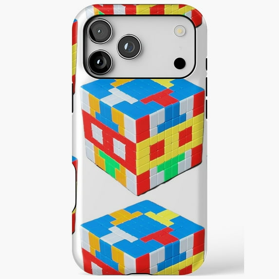 Big Cube Pattern 9 Colorful Cartoon Illustration Phone Case Cover ...