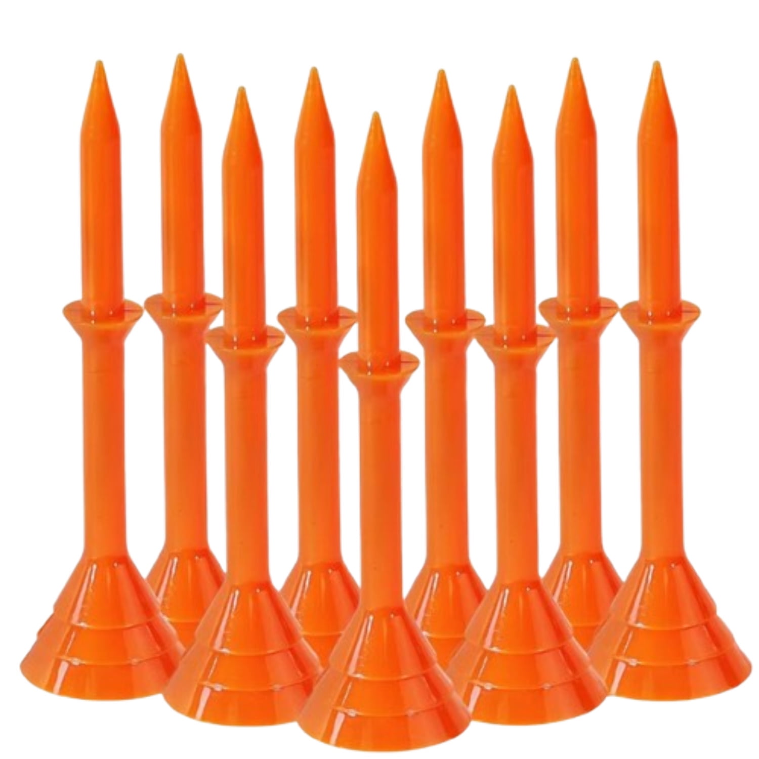 Big Cup Golf Tees with Stopper. 2" Ball Height. Bag of 10 Tees by Aim ...