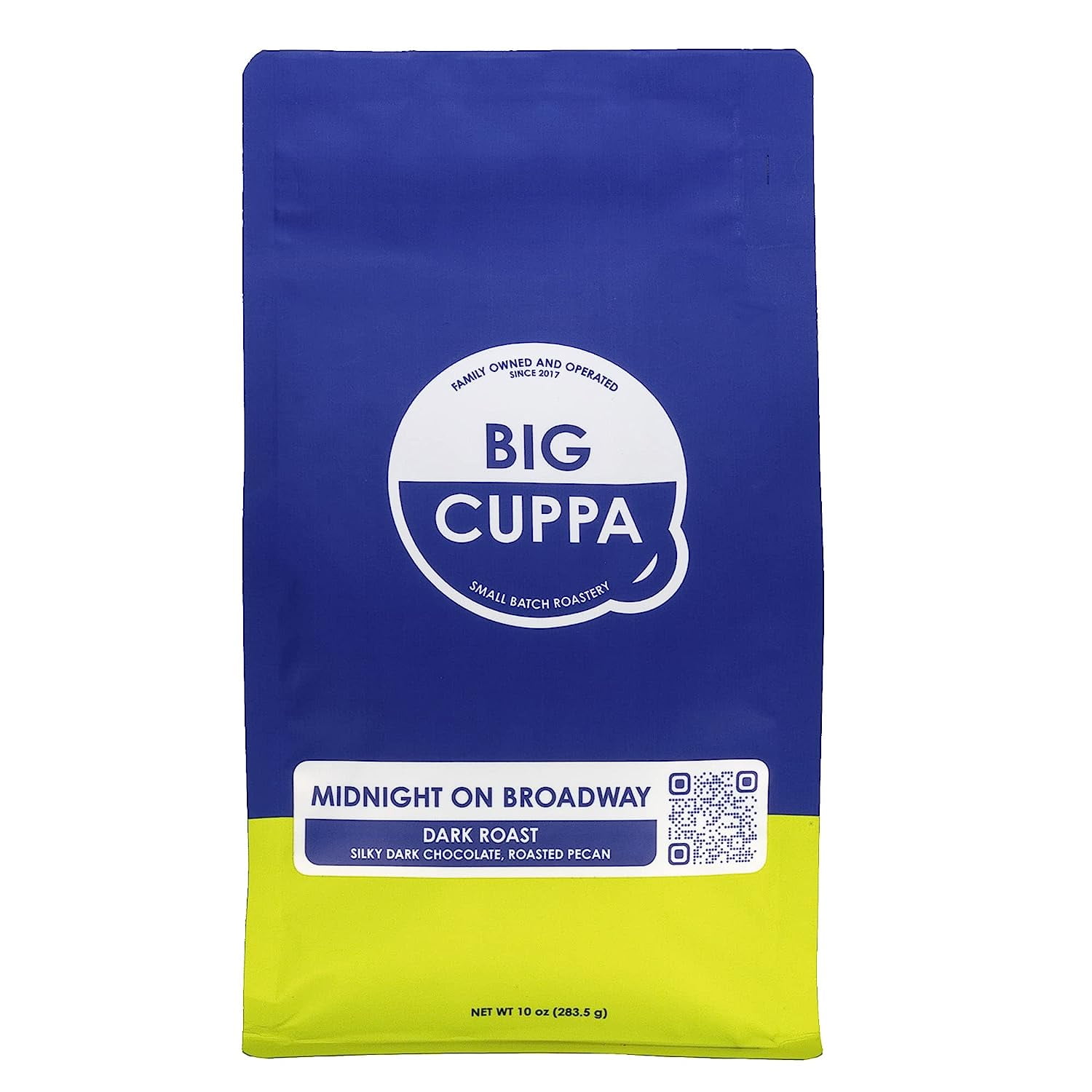 Big Cuppa - Whole Bean Coffee - 10 oz (Midnight on Broadway - Dark ...