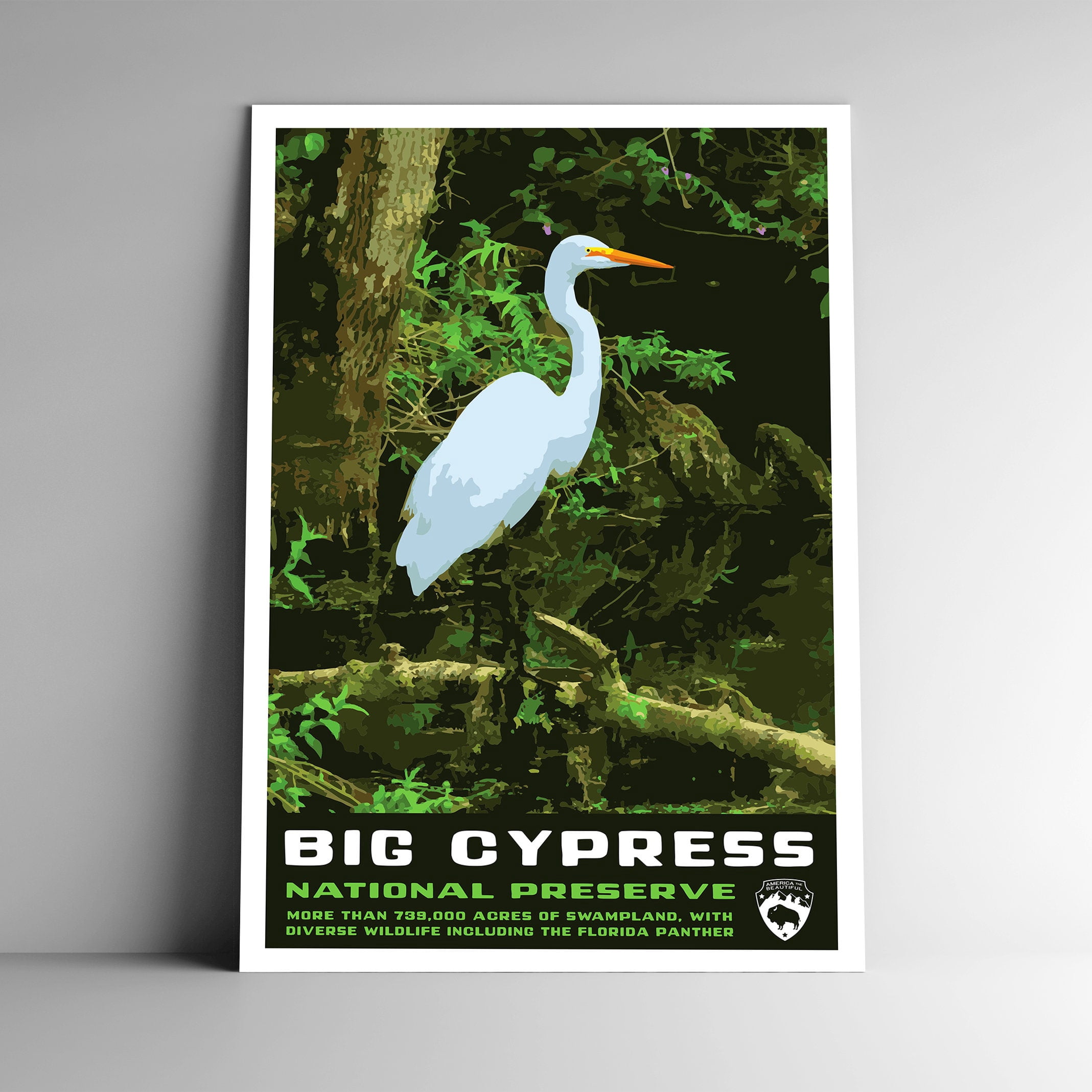 Big Cypress National Preserve Vintage Travel Poster / Postcard WPA ...