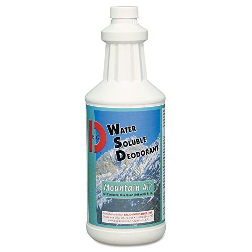 Big D 358 Water-Soluble Deodorant, Mountain Air, 32oz, 12/Carton ...