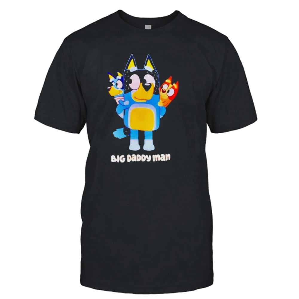 Big Daddy Man Bluey Unisex Short Sleeve T-shirt ,Black Color,Size XL ...