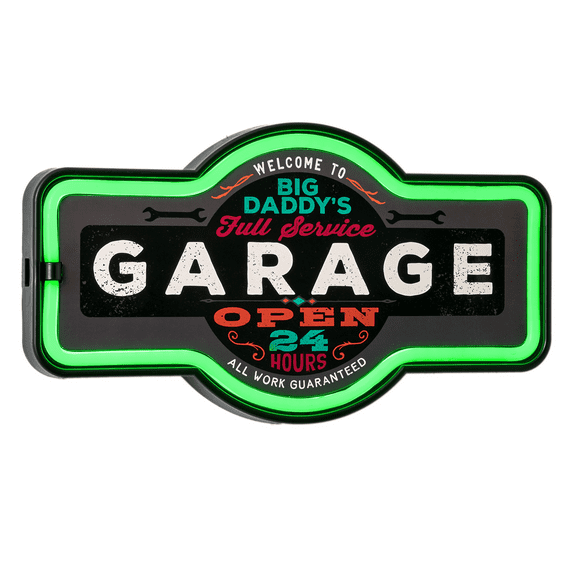 Big Daddy's Full Service Garage LED Sign - Walmart.com