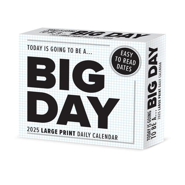 Big Day 2025 6.2 X 5.4 Box Calendar, (Paperback) - Walmart Business ...