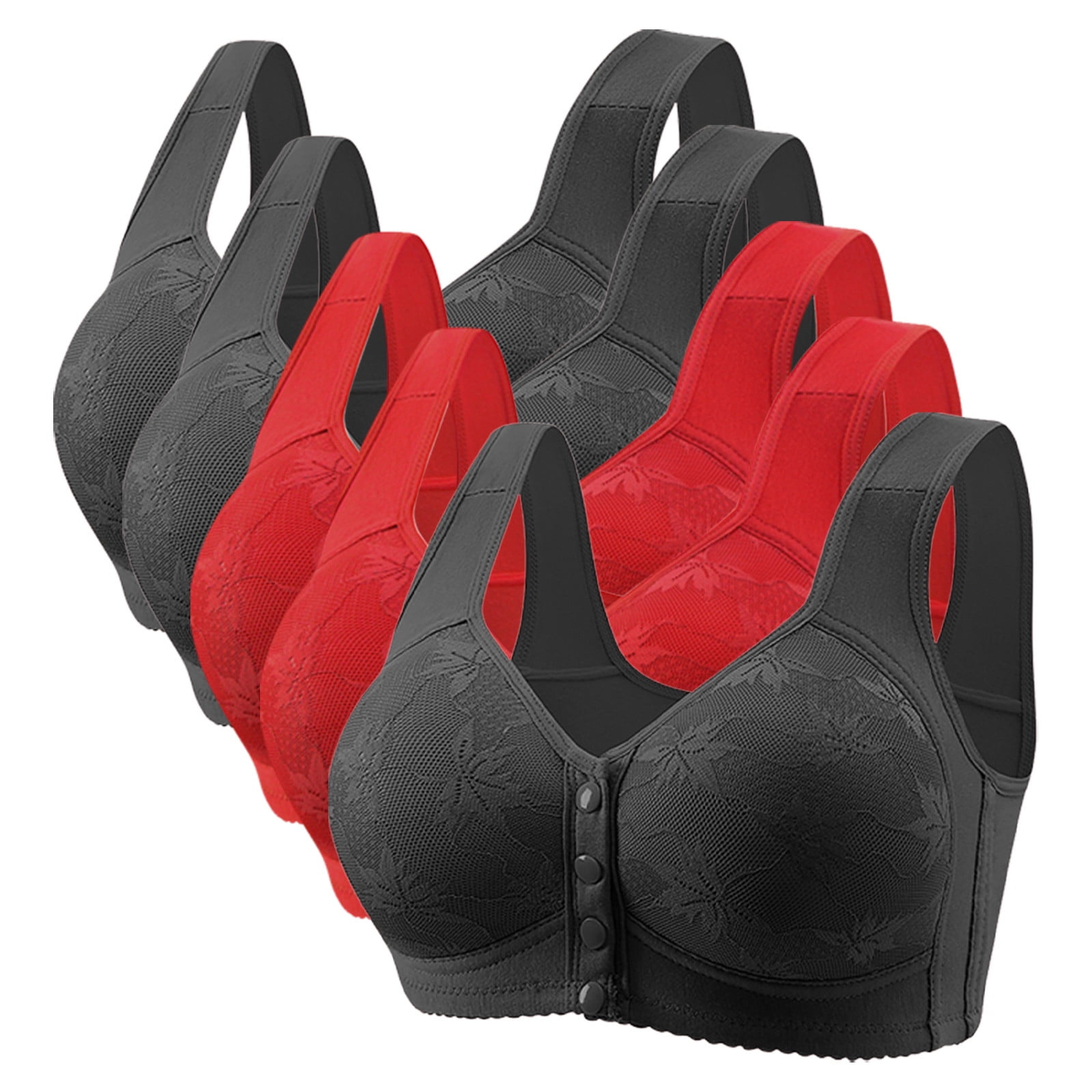 Big Deal Days 2025,Xdegoge Front Closure Racerback Bras for Women 5 ...