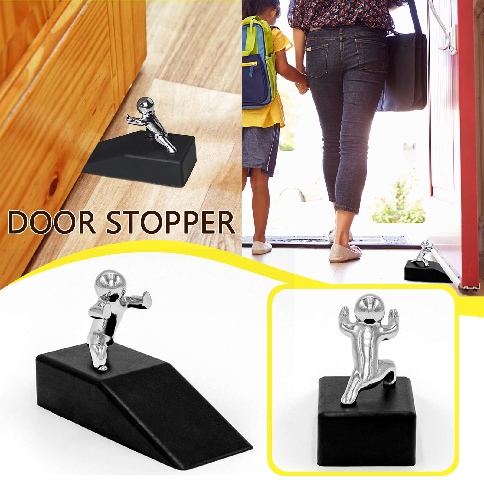 Big Deals！ Lloopyting Stop Stacking Door Wedges For Multi-Surface Door ...