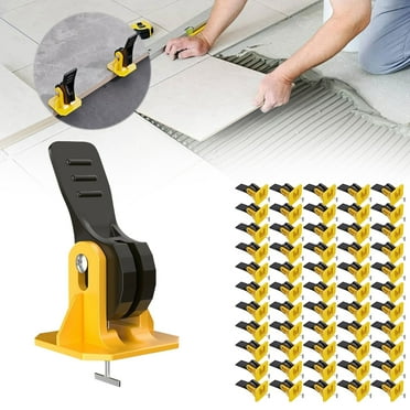 Guhuijie 100Pcs Reusable Tile Leveling Spacer Set, Tile Leveling Clips ...