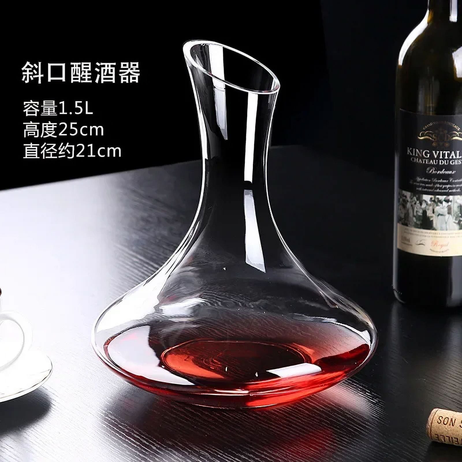 Big Decanter 1500ML Handmade Crystal Red Wine Brandy Champagne Glasses ...