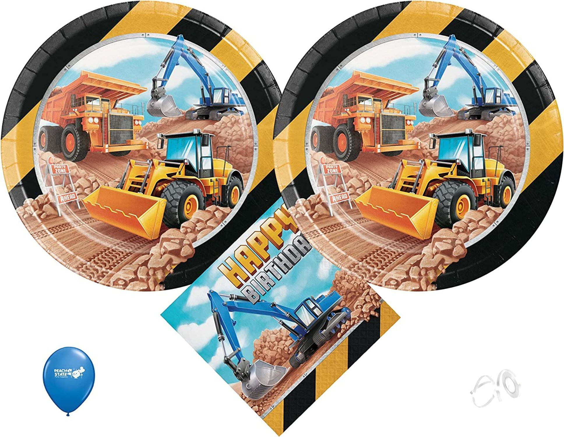 Big Dig Construction Birthday Party Supplies | Big Dig Construction ...