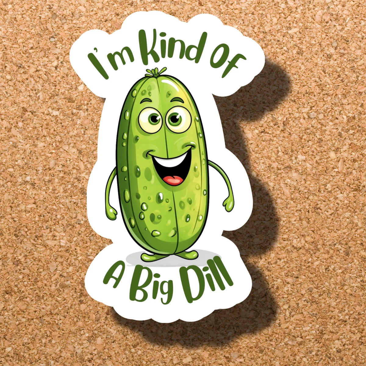 Big Dill Pickle Humor Sticker Phone Decal Water Bottle Stickers Car ...