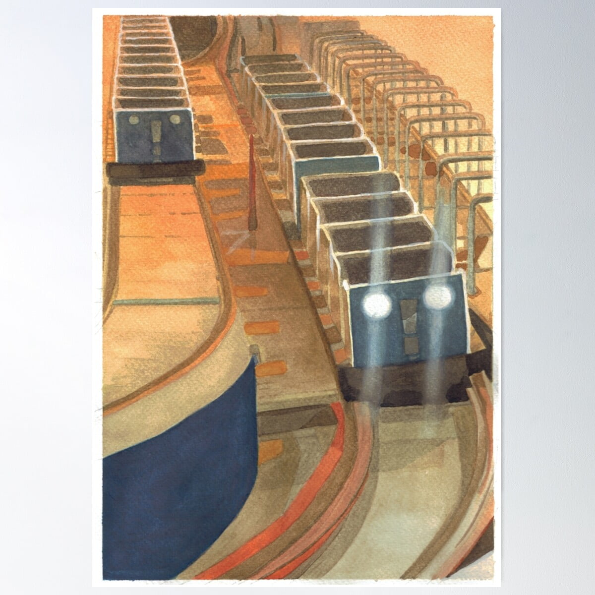 Big Dipper Blackpool Pleasure Beach Poster Wall Art, Modern Wall Decor ...