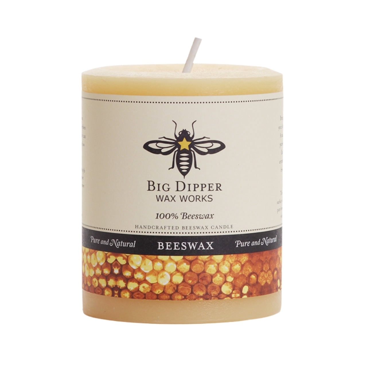 Big Dipper Wax Works Pure Beeswax Pillars - Walmart.com