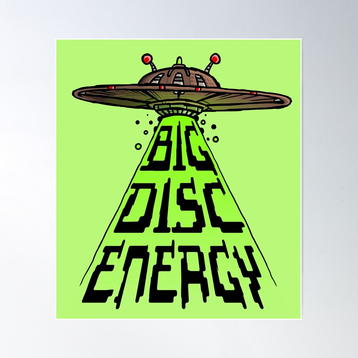 Big Disc Energy Poster Wall Art, Modern Wall Decor For Living Room ...