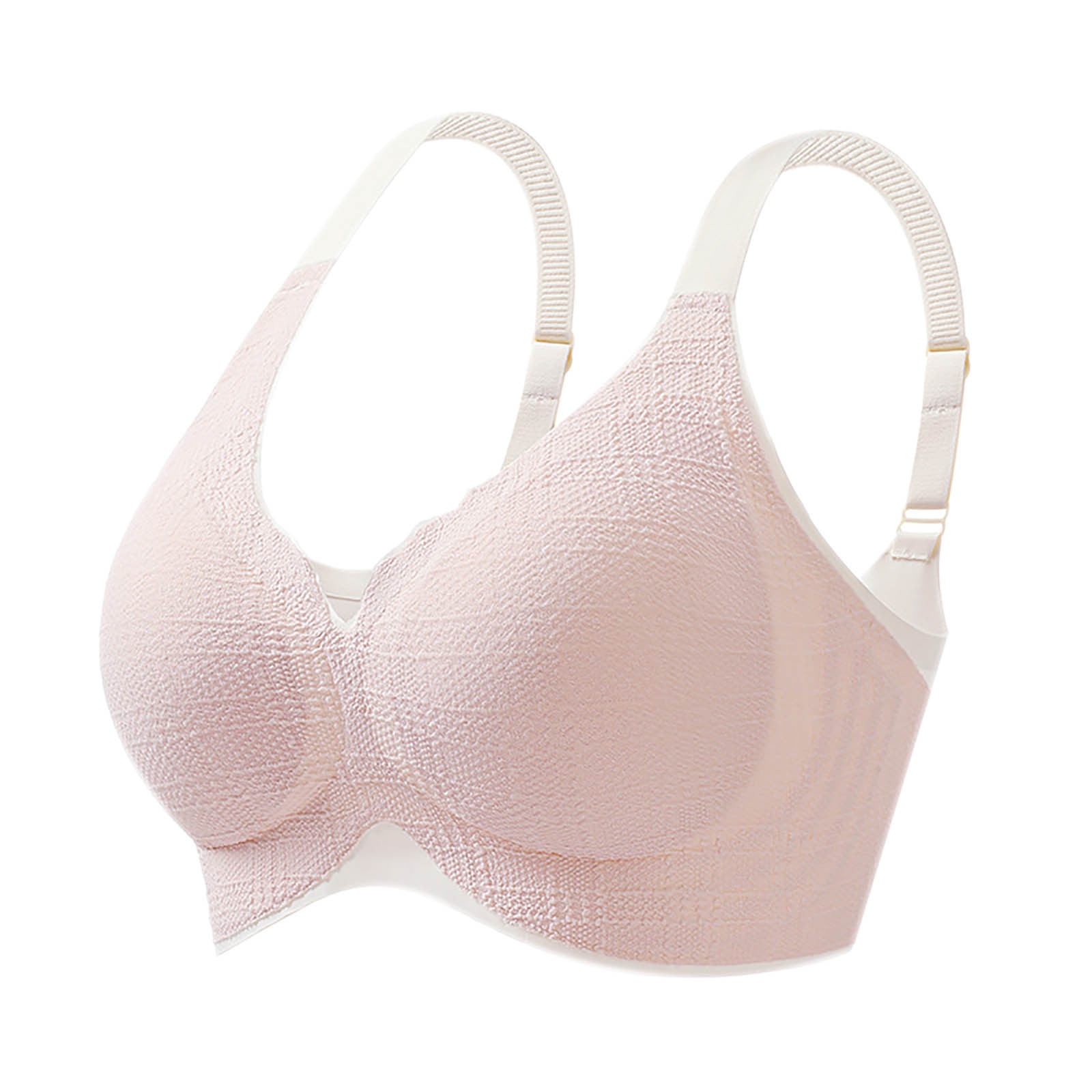 Big Discount,Fashion Women's Large Size Solid Color Wave Lace Wireless ...