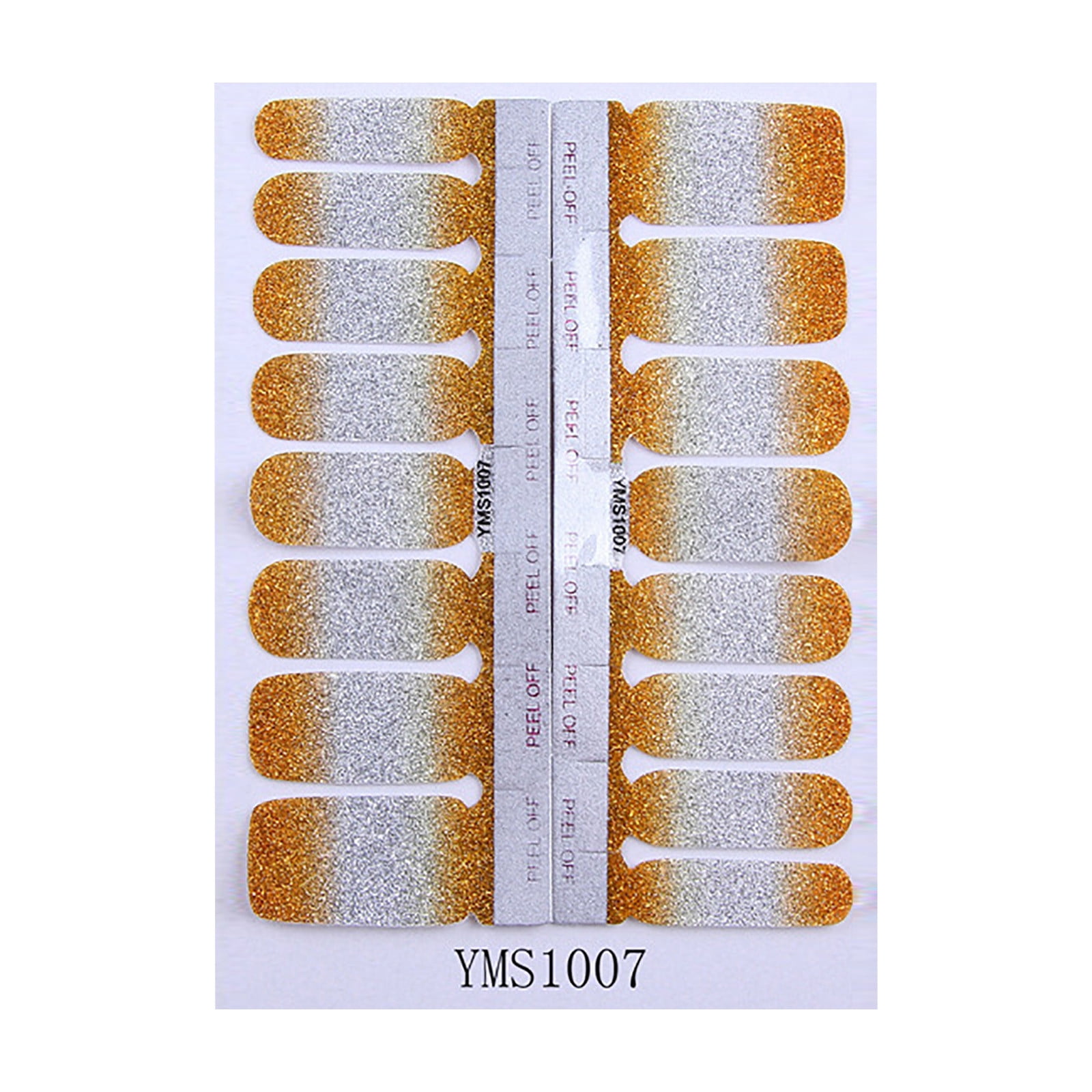 Big Discount,Glitter Solid Color Nail Stickers, Full Color Gradient ...