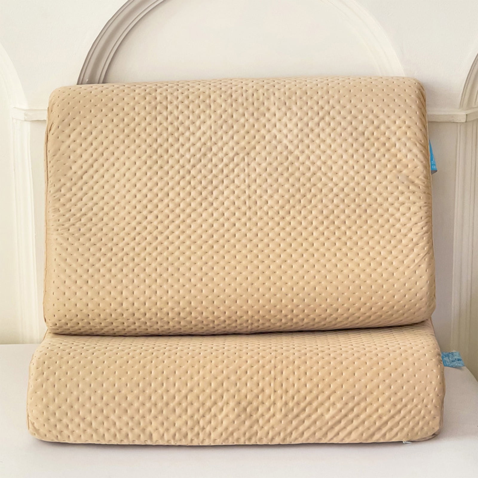 Big Discount, Memory Foam Pillowcase,Solid Color Ice Silk Latex Pillow ...