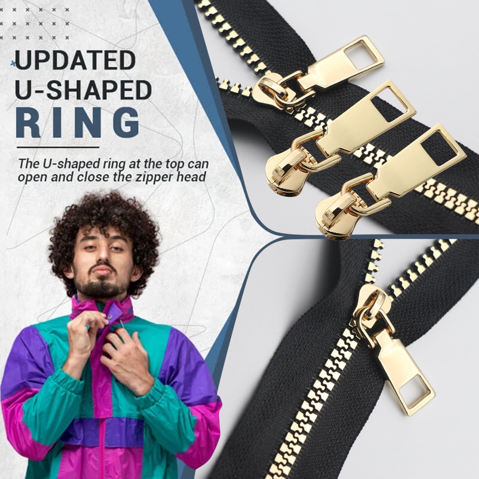 Big Discount, Multifunctional Zipper Repair Kit, Instant Fix for Jeans ...