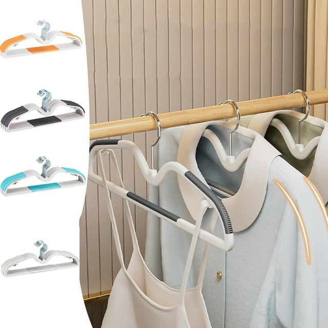 Big Discount, Non-Slip Short Neck Hanger Set - Space-Saving Thickened ...