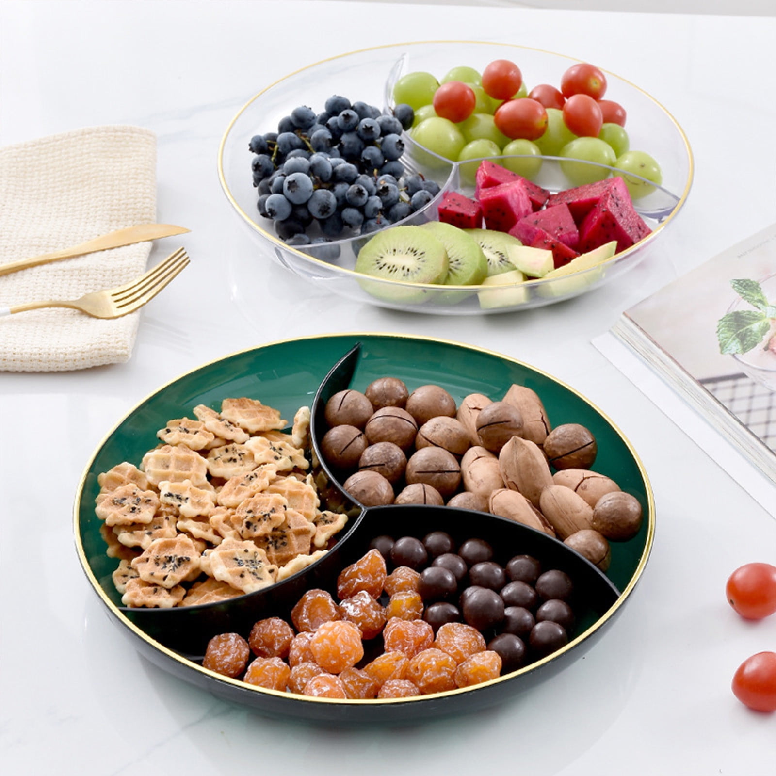 Big Discount, Snack Serving Tray: Fruit Platter for Living Room ...