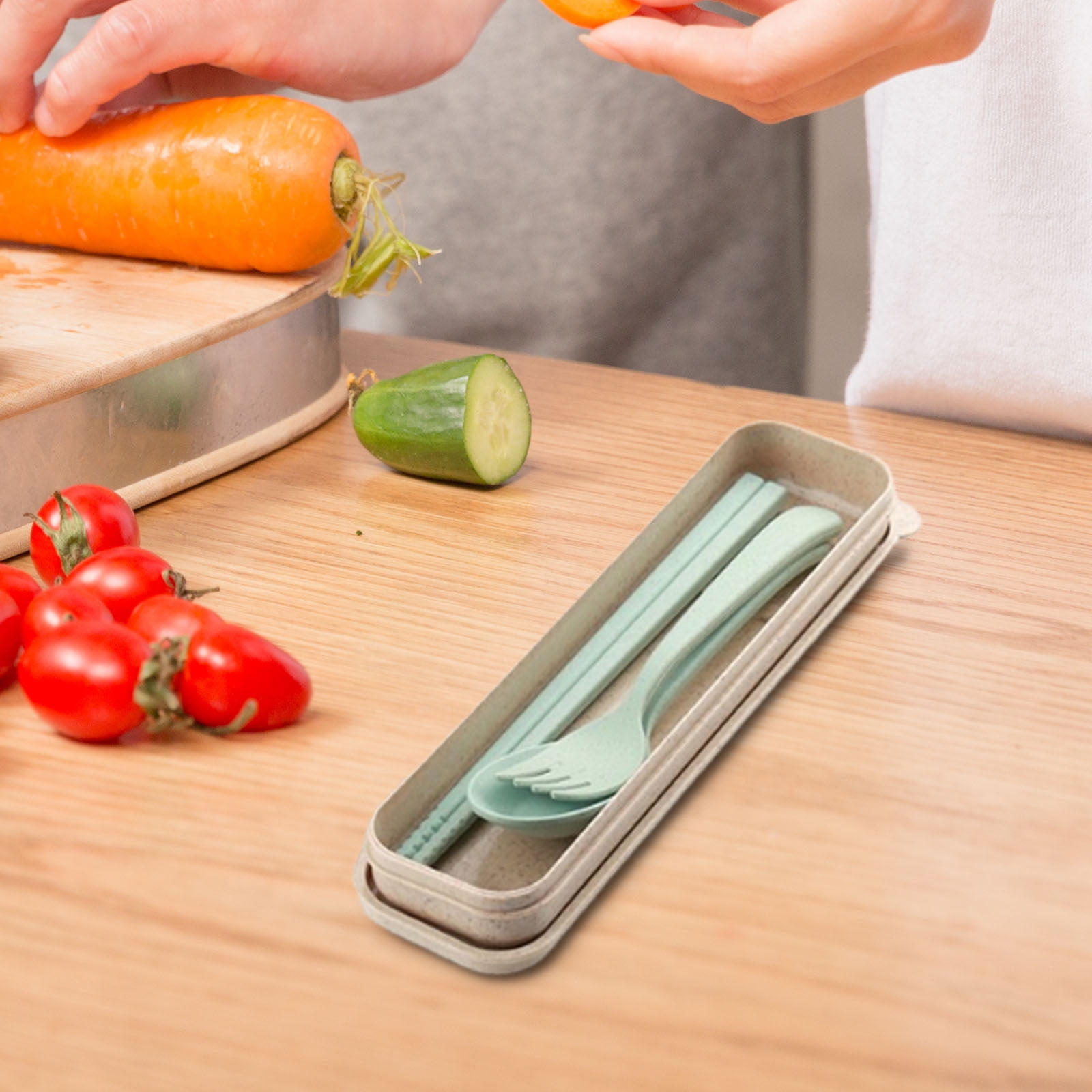 Big Discount, Spoon, Chopsticks and Fork Three - piece Tableware Set, for Dining Use, with ...