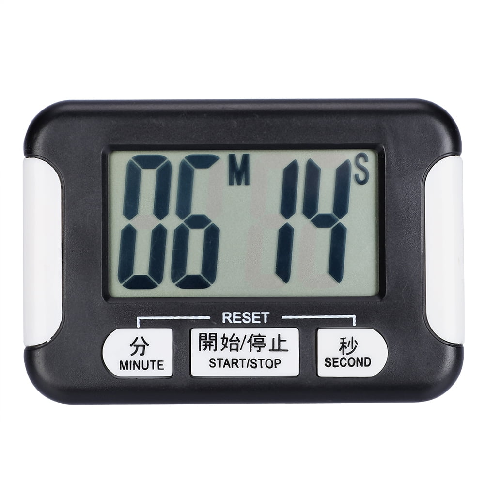 Big Display Countdown Alarm for Cooking, Countdown Clock - Black ...
