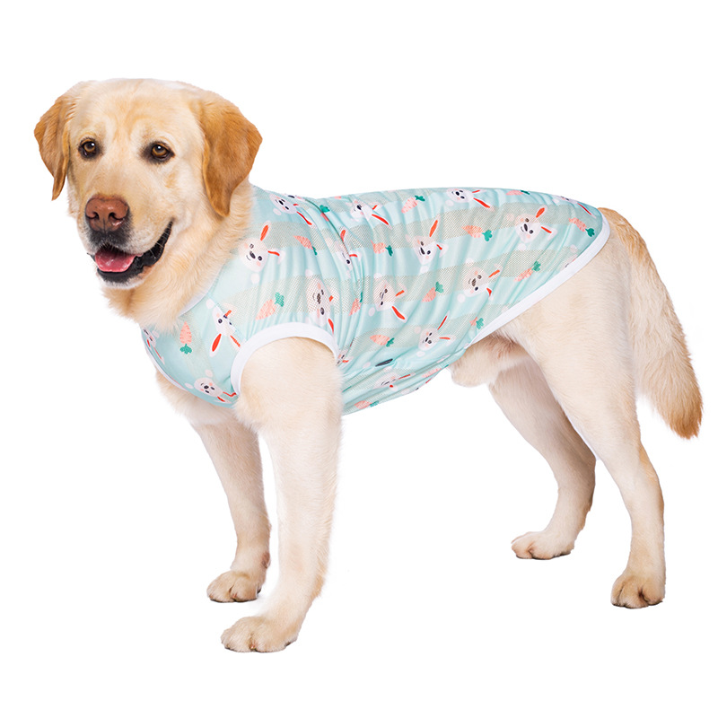 Big Dog Summer Thin Full Print Vest Summer Clothes for Medium And Large ...