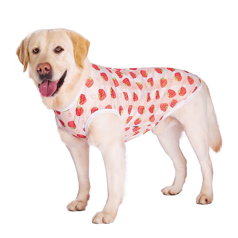 Big Dog Summer Thin Full Print Vest Summer Clothes for Medium And Large ...