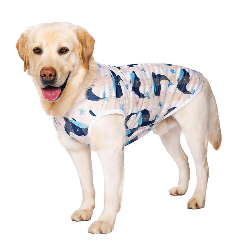 Big Dog Summer Thin Full Print Vest Summer Clothes for Medium And Large ...