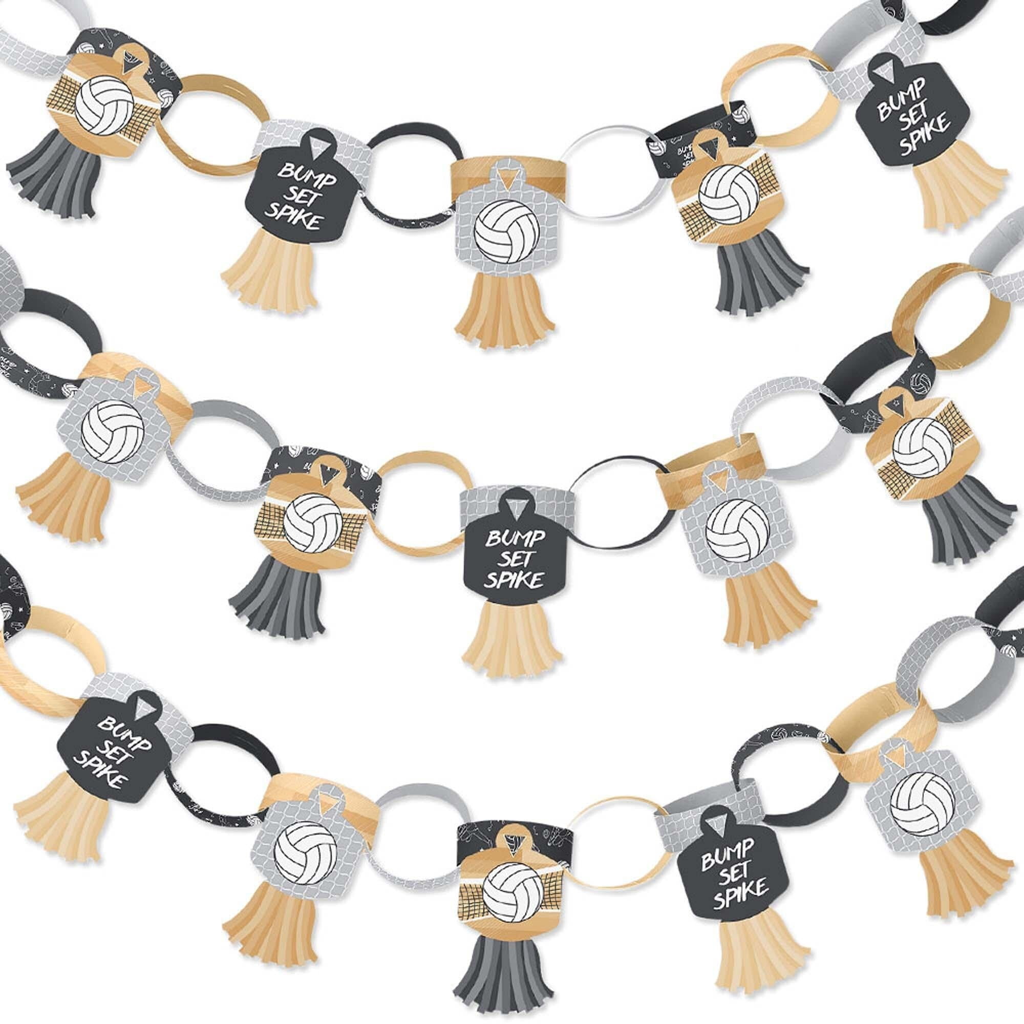 Big Dot of Happiness Bump, Set, Spike - Volleyball - 90 Chain Links ...